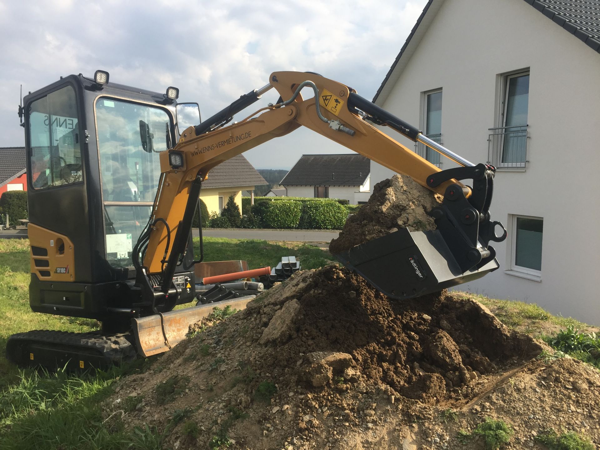 Sany 1,8Tonnen Bagger | Enns-Vermietung